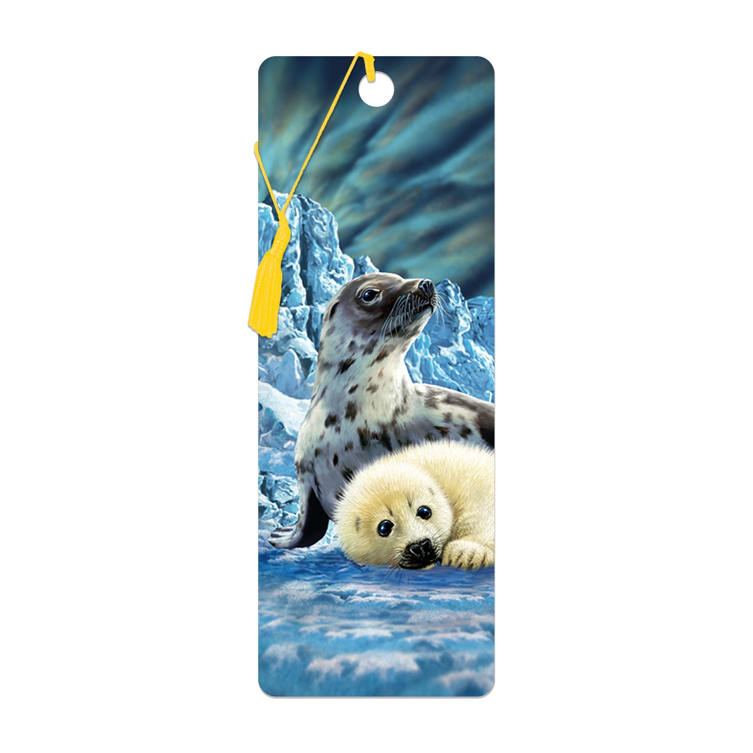 3D LiveLife Bookmark - Harp Seals from Deluxebase. A Seal book marker ...