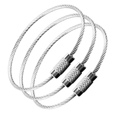 Retractable Key Reel, Heavy Duty Keychain with Carabiner, Steel Cable ...