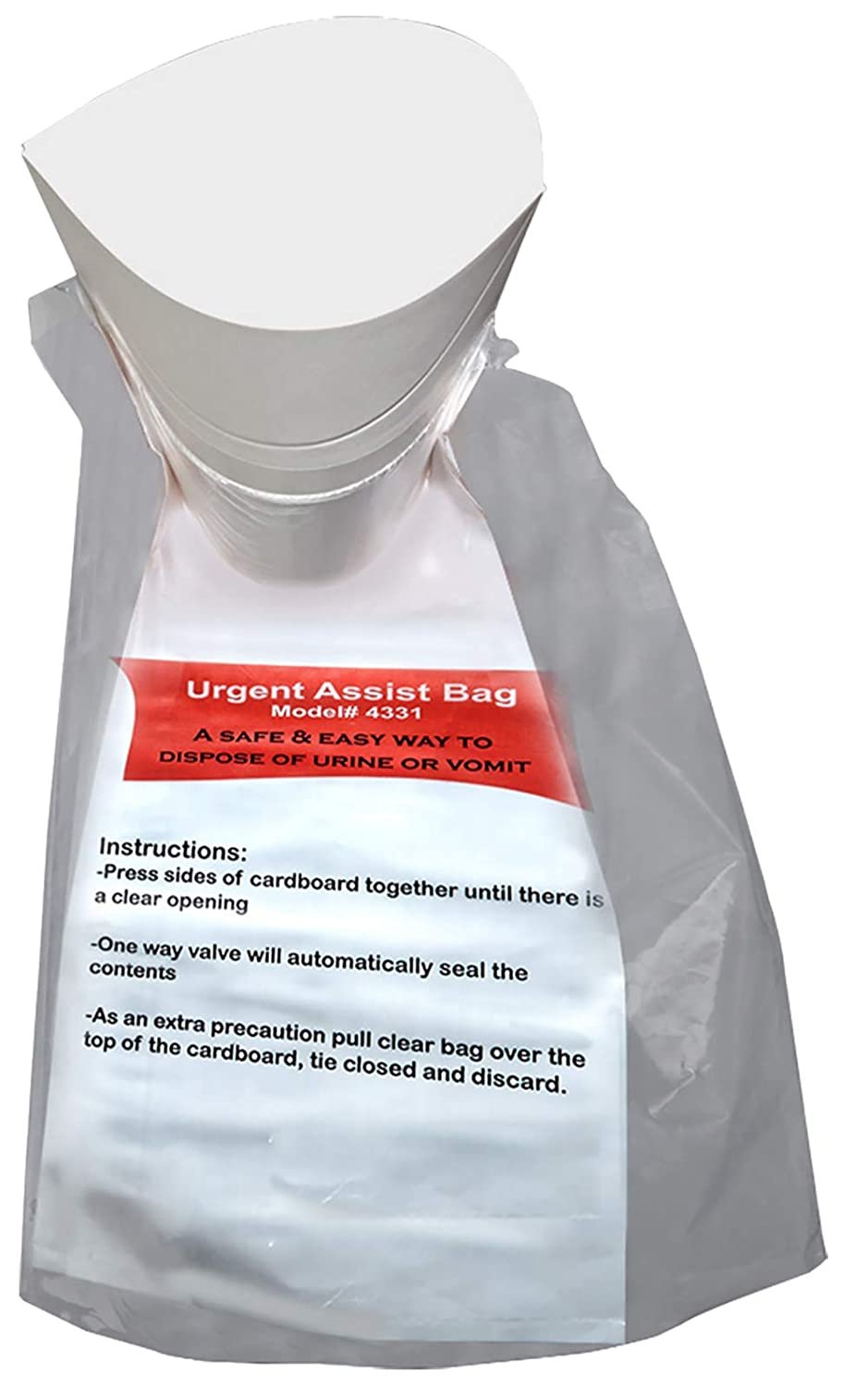 AMZ Supply - Pack of 12 Urgent Assist Bags Plastic Vomit and Urine Bags ...