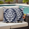2 Pack Outdoor Waterproof Throw Pillow Covers,Retro Mid Century White ...