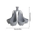 LLDYYDS 4 Holes Silicone Egg Boiler Ramekins for Air Fryer Microwave ...
