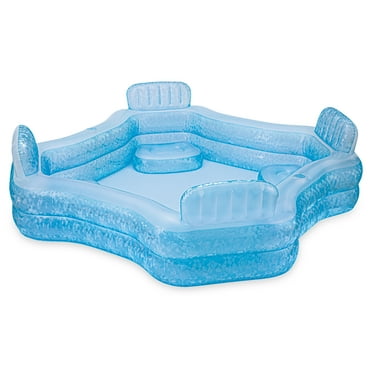 Funsicle Lagoon Blue OctaClear Inflatable Swimming Pool, Octagonal ...