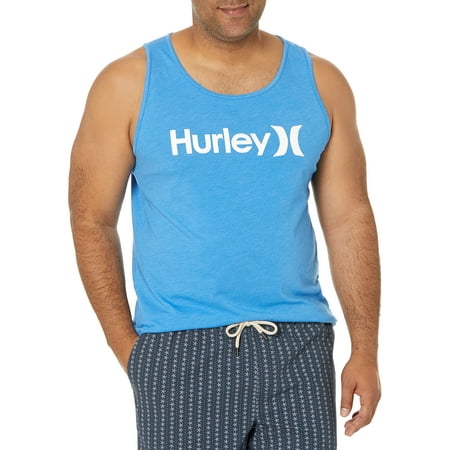 Hurley Men's One & Only Graphic Tank Top, LT PHOTOBLU HTR/(White), XL ...