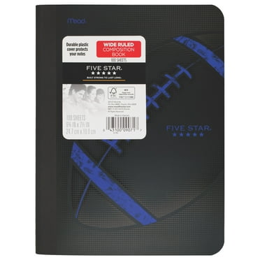 Oxford Composition Book, 9-3/4 x 7-1/2, Wide Rule, Black Marble, 100 ...