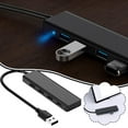4 Port USB 2.0 Hub - High Speed Multi Port Expander for Computer Laptop ...