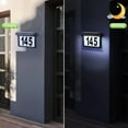 Solar House Number Sign Light with 3 Sets of Digits and IP44 ...