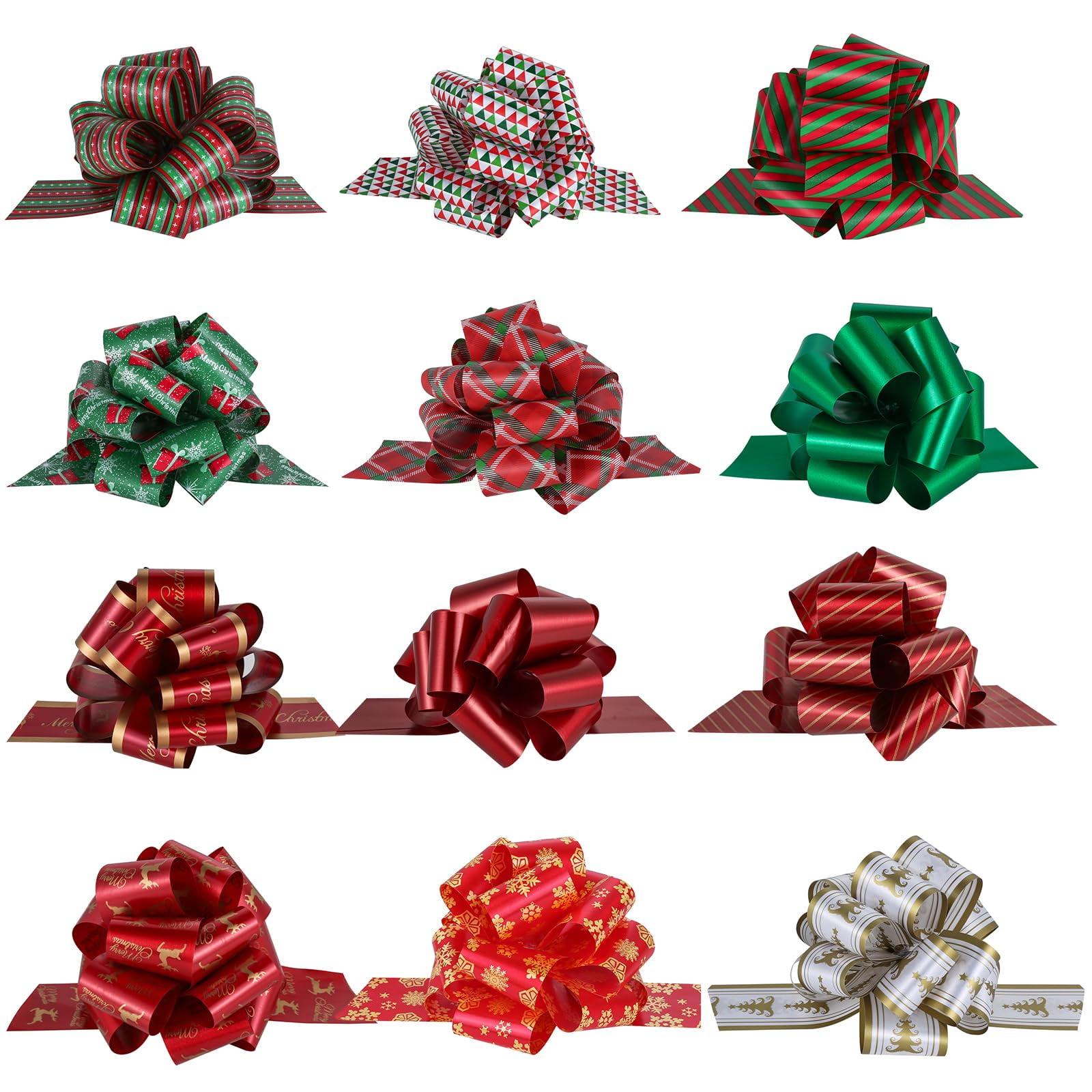 Click here for Unbranded 12-Pack Festive Multi-Pattern Gift Bows:... prices