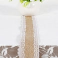 HERCHR 6 Types Natural Jute Burlap Ribbon With White Lace Rustic Style ... HERCHR 6 Types Natural Jute Burlap Ribbon With White Lace Rustic Style ...