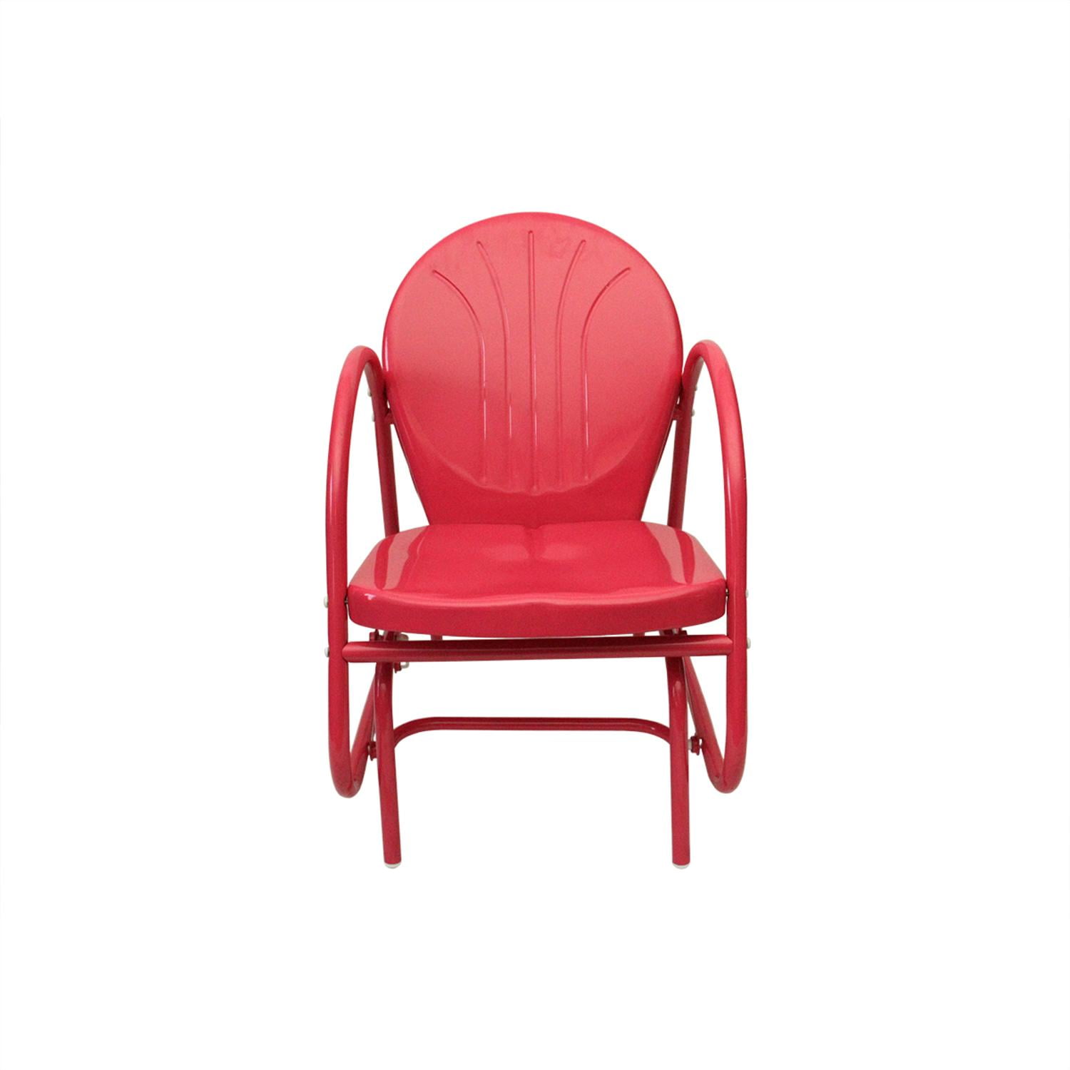 Click here for Rich Pacific Pink Retro Metal Tulip Single Glider prices