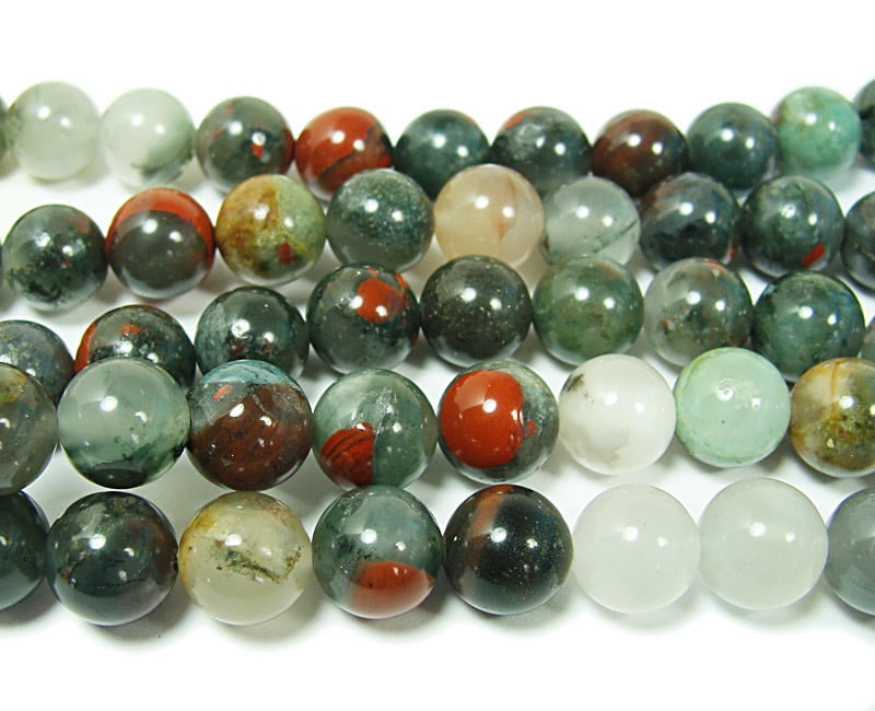 6mm African Blood Quartz Round Beads Genuine Gemstone Natural Jewelry ...