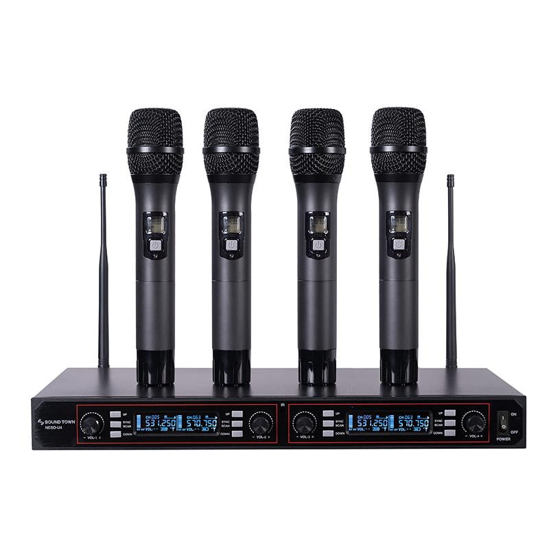 Sound Town Professional UHF Handheld Wireless Microphone System with ...