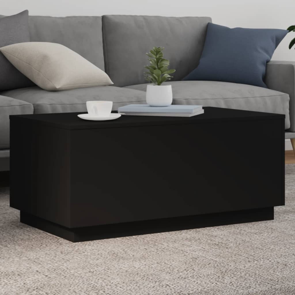 Click here for Vidaxl Coffee Table With Led Lights Black 90x50x40... prices