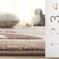 SAFAVIEH Carousel Kids Roadmap to Home Area Rug, Brown/Beige, 6'7" x 6 ...
