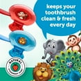 Steripod Clip-on Toothbrush Protector, Red and Blue Glitter, for Kids ...