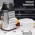 Box Grater, Cheese Grater Shredder Stainless Steel with 6 Sides, Best ...