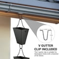 Metal Rain Chain – Decorative Black Square, 10.5 ft Gutter Downspout ...