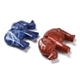 5pcs Natural Red Jasper/Sodalite Animal Pendants Elephant Charms 33 ...