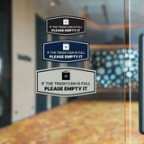 Signs ByLITA Fancy If the Trash Can is Full, Please Empty It Sign (Navy ...