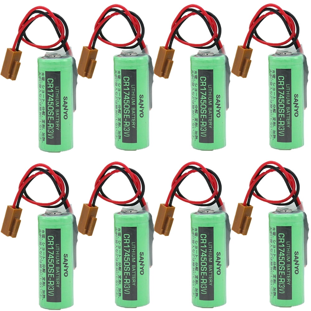 FANUC (8-Pack) CR17450SE-R 2500mAh 3V Replaceable Battery for CNC ...