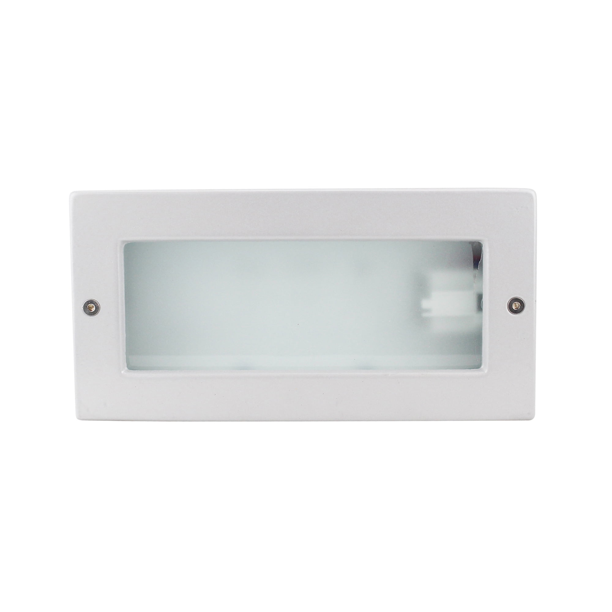 H.E. Williams Swj-26Qunv-Ftg-Slv 10" Rectangular Step Light With Shield ...