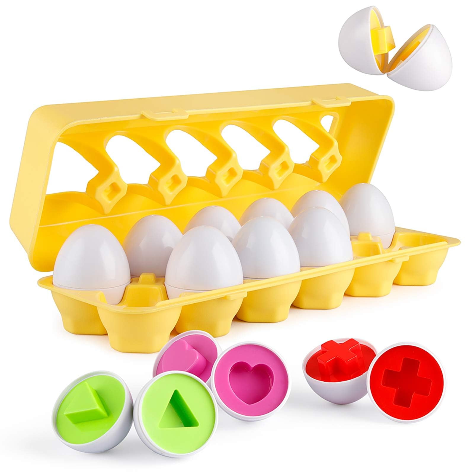 Click here for 7oys Montessori Egg Matching Toy For Toddlers 3-4... prices