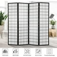 Dkelincs 4 Panel Room Dividers Folding Privacy Screen 6FT Portable Wood ...
