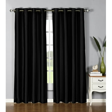 Decotex 2 Piece Plaid Courtyard Buffalo Checkered Grommet Top Window ...