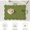 6 PC Quilted Placemats, 18"X13"Extra Large Cotton Placemats Set of 6 ...
