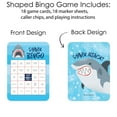 Big Dot of Happiness Shark Zone - Bingo Cards and Markers - Jawsome ...