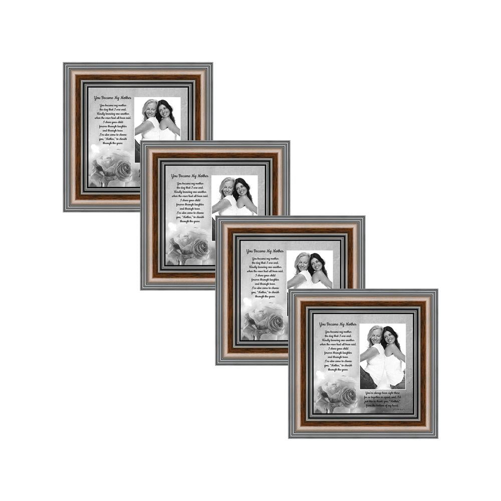 Picture Frame Set, 4 Piece Customizable Multi pack, 4-4x4, for ...