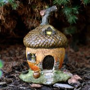 Midwest Design Fairy Garden LED Log Cabin-5.5" - Walmart.com