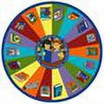 Kid Essentials - Language & Literacy Read All About It, 13'2" Round ...
