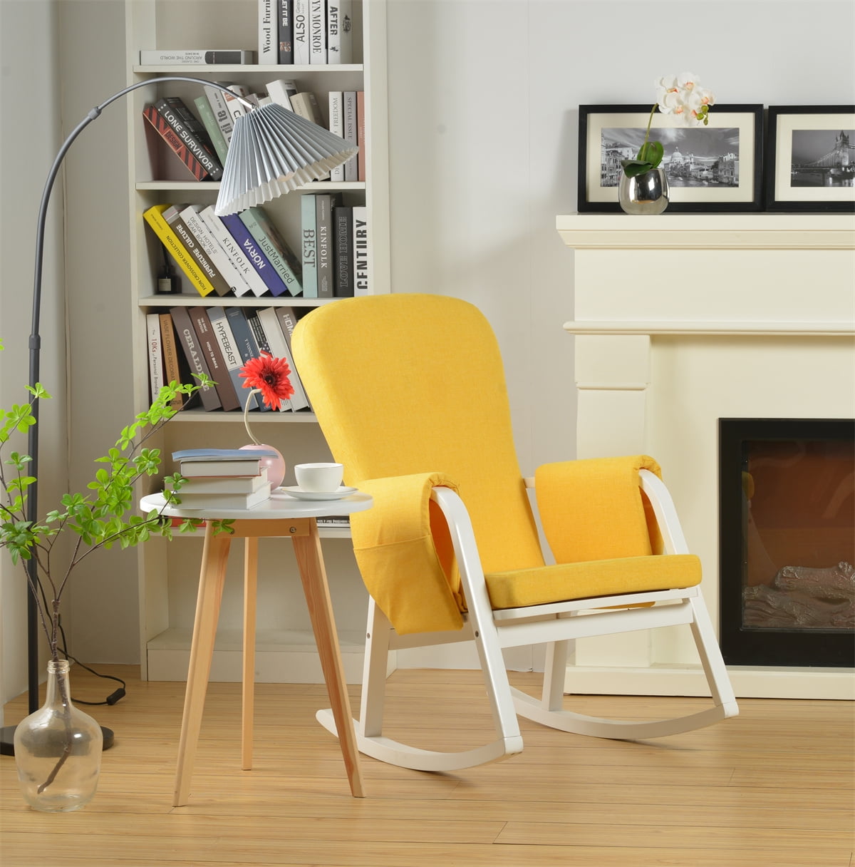 Rocking Chair,Simple Rocking Chair with Cushion for Breast Feeding ...