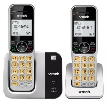 VTech 2-Handset Dect 6.0 Cordless Phone - White - Walmart.ca