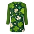 Dwralegc St Patricks Day Shirt Women Loose Fit 2026 Plus Size 3/4 ...