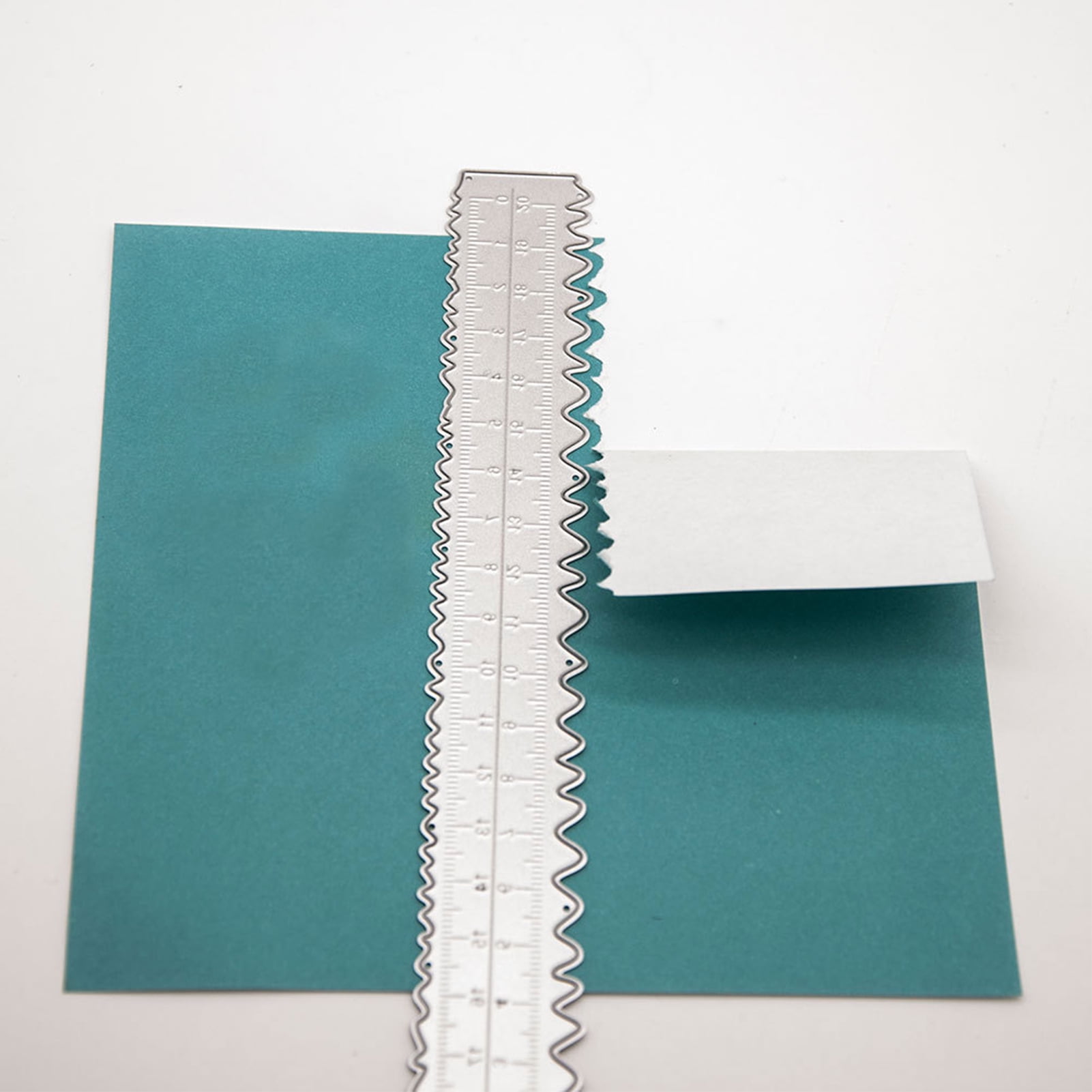 Marcos de Corte de Troquel, Livianos Duraderos 3 piezas bordes irregulares de la regla plateado ...