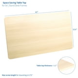VIVO Light Wood 43 x 24 inch Universal Table Top for Sit to Stand Desk ...