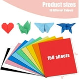 150 Sheets Oragami Paper Bulk, 6x6 inch 50g 10 Colors Kit Origami for ...