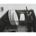 Real Home Innovations Deluxe Small Dish Drainer, Black Chrome - Walmart.com