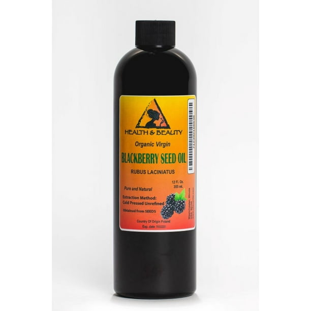 Blackberry seed oil unrefined organic virgin cold pressed raw premium ...