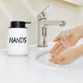Ceramic Hands and Dishes Dispenser Set, Easy-to-Press Pump, 12oz (White ...