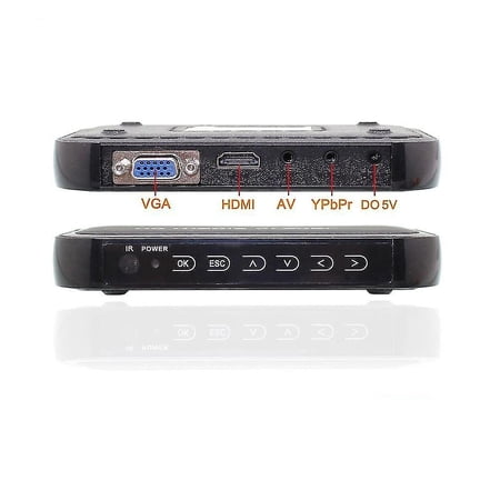 3d/hdd Media Player Full Hd/av Hdmi Vga Sd Usb H.264 Rm Mkv | Walmart ...