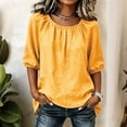 Hngshg Plus Size Tops for Women Short Sleeve Business Casual Plain ...
