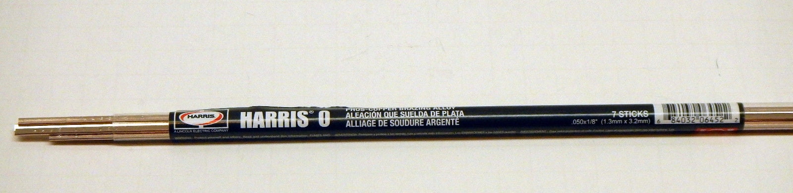 Harris 0 Phos-Copper Brazing Alloy Solder .050" x 1/8" 7 Sticks ...