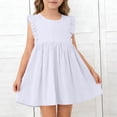 Babcutegg Girls’ Lightweight Summer Dress With Ruffled Sleeveless ...