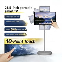 21.5" Portable Touchscreen Smart TV, FHD 1080p, Android, 4+64GB, Built ...