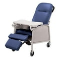Graham Campo Lumex Medical Recliner with Wheels, 3 Positions, Royal ...