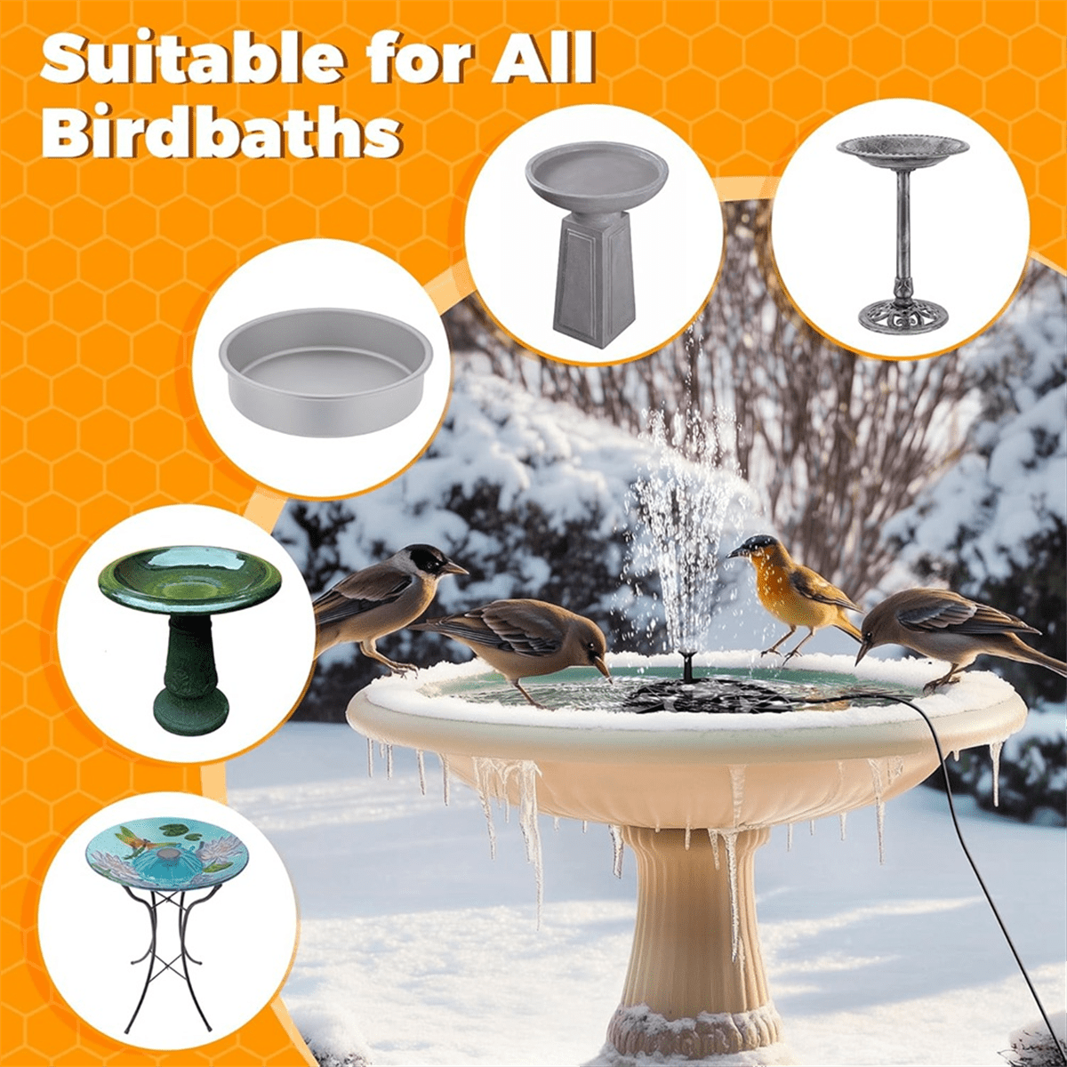 Click here for Unbranded Bird Bath Heater  70w Submersible Pond D... prices