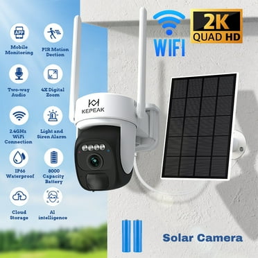 Home Zone Security Floodlight Camera – Smart 2.4 GHz Wireless 1080P ...