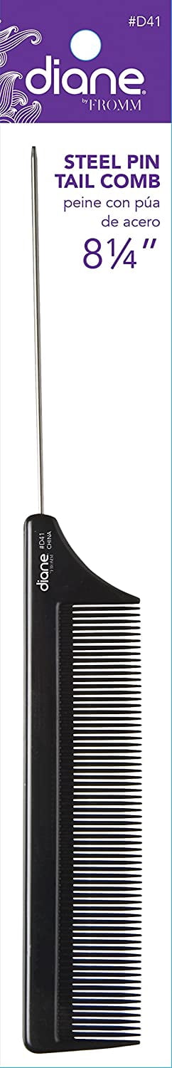 Steel Pink Tail Comb 8 ¼‘‘ #41 Black - 12 pieces - Walmart.com